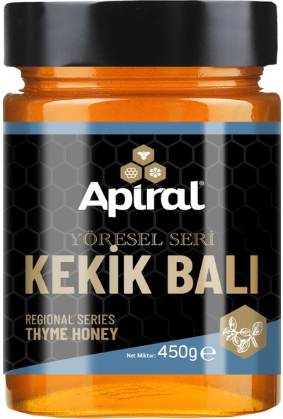 Apiral Yöresel Seri Kekik Balı 450 gr Apiral Yöresel Seri Kekik Balı 450 gr