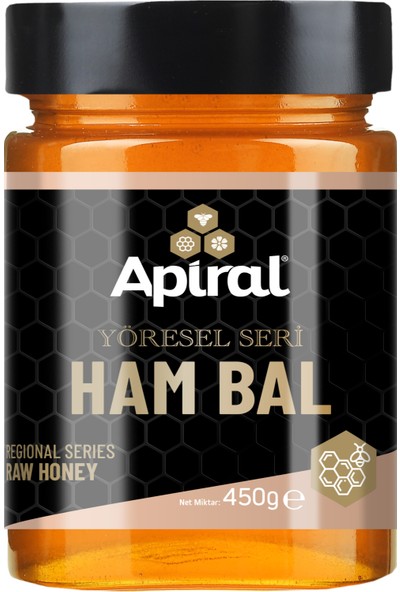 Apiral Yöresel Seri Ham Bal 450 gr Apiral Yöresel Seri Ham Bal 450 gr