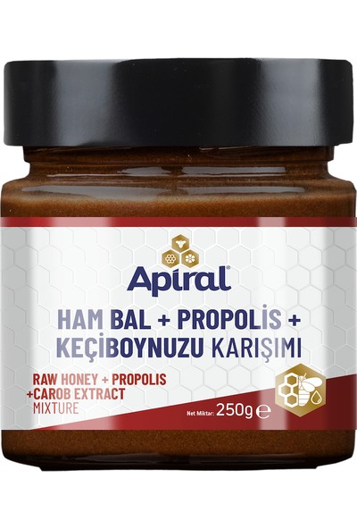 Apiral Ham Bal + Propolis + Keçi Boynuzu Karışımı 250 gr
