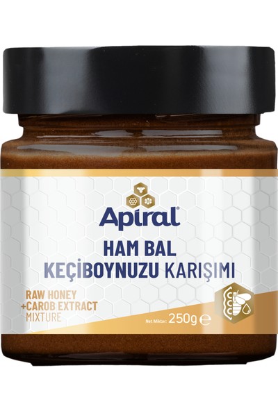 Apiral Ham Bal + Keçi Boynuzu Karışımı 250 gr Apiral Ham Bal + Keçi Boynuzu Karışımı 250 gr