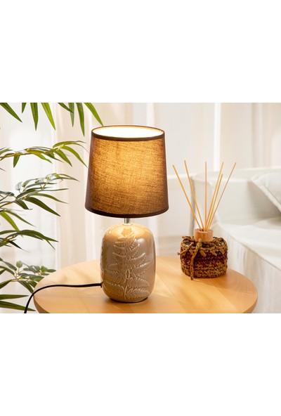 English Home Lavender Abajur 17X17X31 cm Kahve