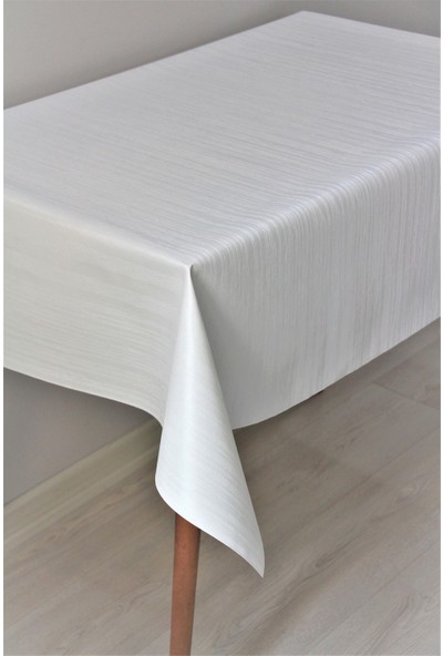 DedeEvTekstil Astarlı Silinebilir Pvc Muşamba Masa Örtüsü Çizgili - 78-B1
