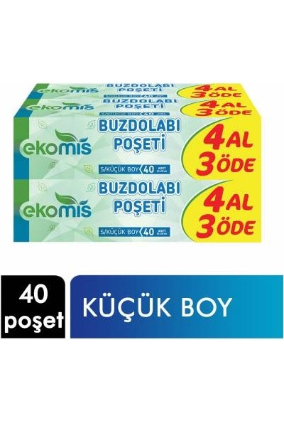 Ekomis Buzdolabı Poşeti Küçük Boy 20 x 30 cm Ekomis Buzdolabı Poşeti Küçük Boy 20 x 30 cm