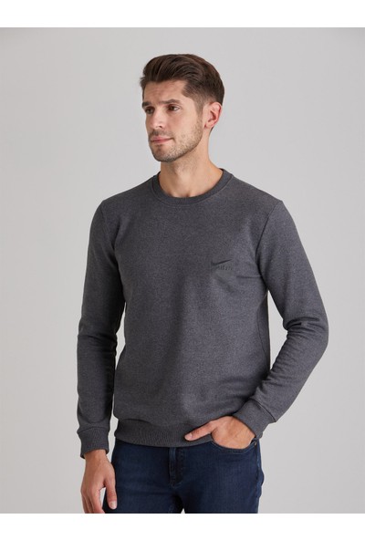 Nike Füme Renk Air Model Battal Beden Slim Fit Pamuk Erkek Sweatshirt Nike Füme Renk Air Model Battal Beden Slim Fit Pamuk Erkek Sweatshirt