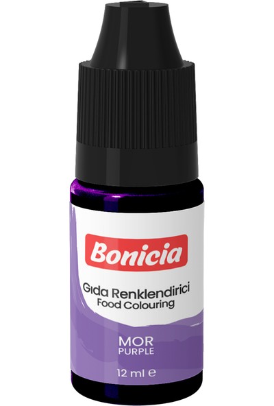 Bonicia Mor Renk 12 ml Gıda Boyası Renklendirici