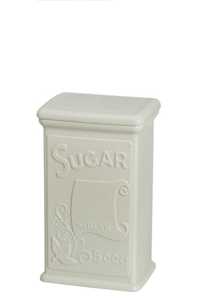 Ews Akrilik Sof Beyaz Şeker Kavanozu