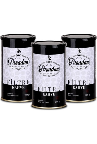 Paşadan Filtre Kahve 200 gr x 3'lü
