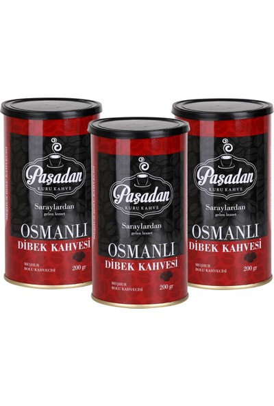 Paşadan Osmanlı Dibek Kahvesi 200 gr x 3'lü Paşadan Osmanlı Dibek Kahvesi 200 gr x 3'lü