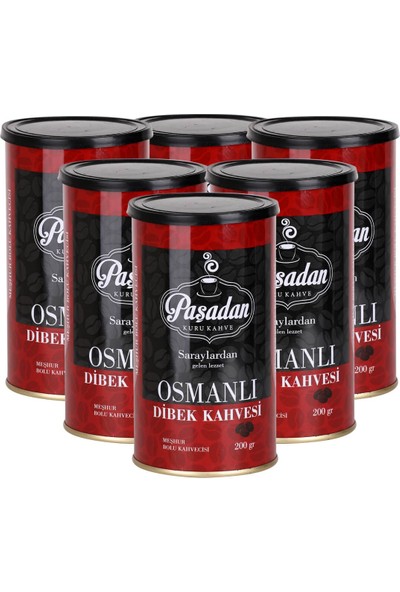 Paşadan Osmanlı Dibek Kahvesi 200 gr x 6'lı Paşadan Osmanlı Dibek Kahvesi 200 gr x 6'lı