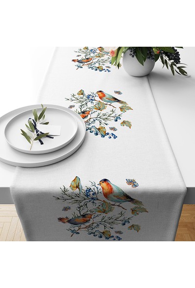 Decoars Kuş Figürlü Özel Tasarım Runner Decoars Kuş Figürlü Özel Tasarım Runner