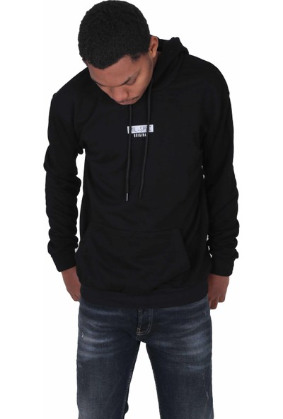 Five Pocket Erkek Kapüşonlu Sweatshirt - Siyah