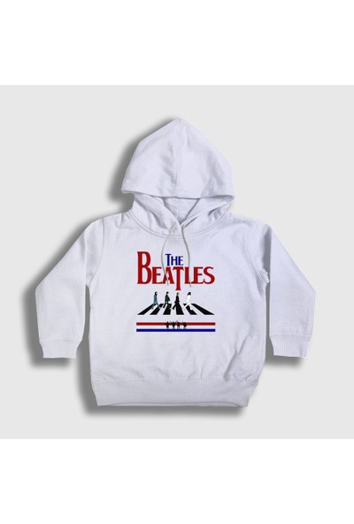Presmono Unisex Çocuk Beyaz Walk V2 The Beatles Kapüşonlu Sweatshirt Presmono Unisex Çocuk Beyaz Walk V2 The Beatles Kapüşonlu Sweatshirt