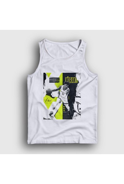 Presmono Unisex Beyaz Ja Morant Nba Basketbol Atlet Presmono Unisex Beyaz Ja Morant Nba Basketbol Atlet