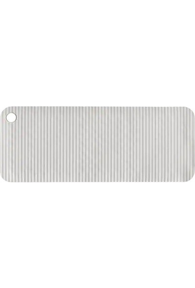 Telvesse Ikea Doppa Banyo Kaydırmaz Duş Küvet Paspası Açık Gri 33X84 cm Vantuzlu