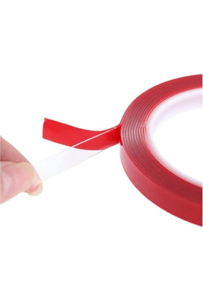 qosrix Çift Taraflı Şeffaf Silikonlu Montaj Bandı 15MM 5mt Metre Su Geçirmez Güçlü Yapıştırıcı Bant qosrix Çift Taraflı Şeffaf Silikonlu Montaj Bandı 15MM 5mt Metre Su Geçirmez Güçlü Yapıştırıcı Bant