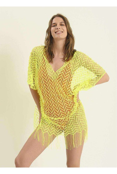 Boyner Beach Kimono - Sarı Boyner Beach Kimono - Sarı