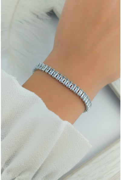 ÇLK Accessories Çelik Baget Taş Su Yolu Çelik Bileklik ÇLK Accessories Çelik Baget Taş Su Yolu Çelik Bileklik