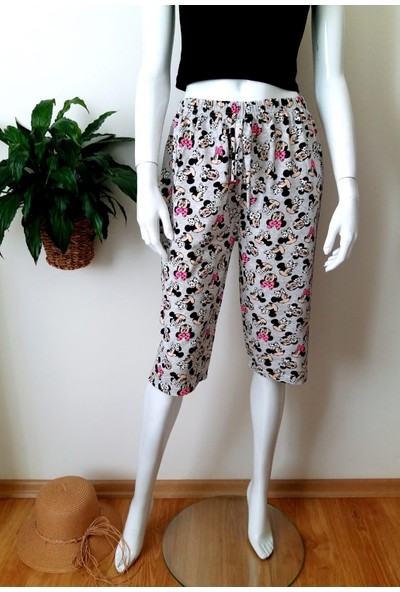 Bera Tekstil Kadın Pembe Tokalı Yumuşacık Likralı Kapri Bera Tekstil Kadın Pembe Tokalı Yumuşacık Likralı Kapri