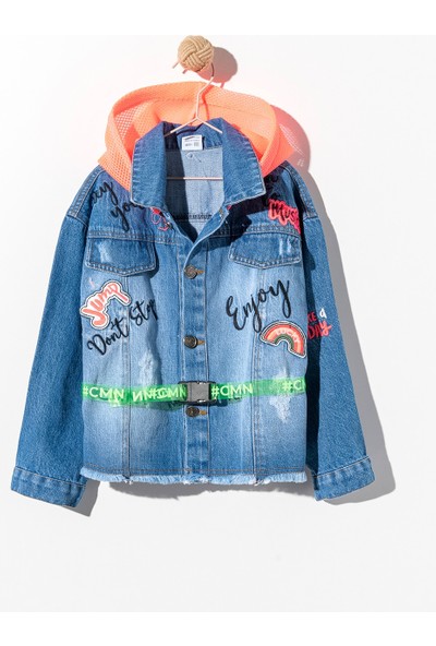 Cumino Kız Çocuk Kot Ceket