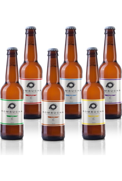 Potto Kombucha Karışık - 6 x 330 ml Potto Kombucha Karışık - 6 x 330 ml