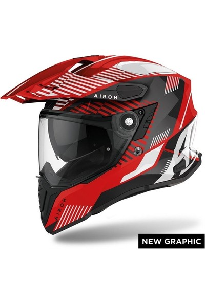 Aıroh Commander Boost Kırmızı Gloss Kask Aıroh Commander Boost Kırmızı Gloss Kask