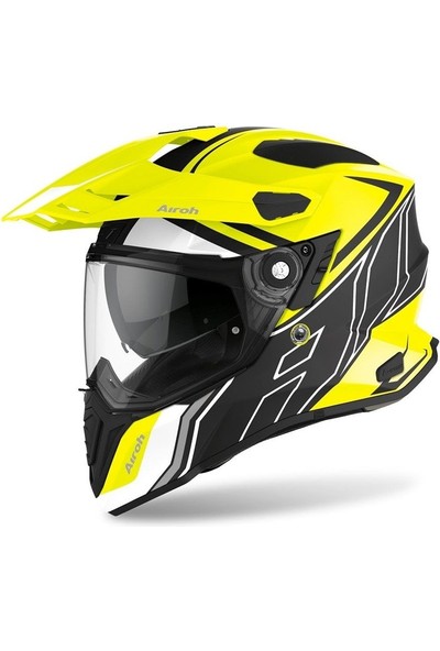 Aıroh Commander Duo Yellow Matt Kask Aıroh Commander Duo Yellow Matt Kask