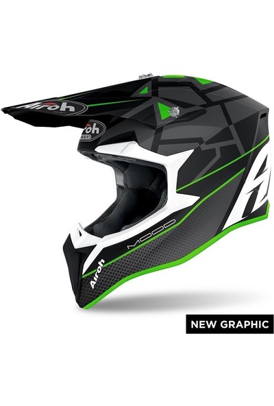 Aıroh Wraap Mood Green Kask Aıroh Wraap Mood Green Kask