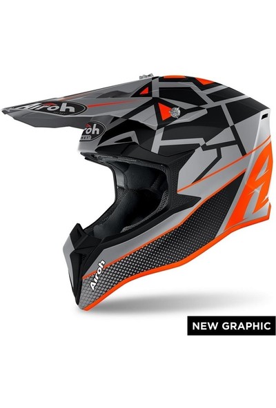 Aıroh Wraap Mood Orange Matt Kask Aıroh Wraap Mood Orange Matt Kask