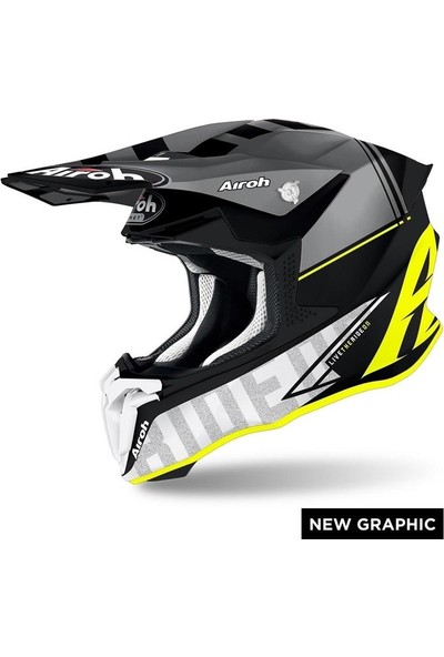 Airoh Twist 2.0 Tech Yellow Matt Kask Airoh Twist 2.0 Tech Yellow Matt Kask