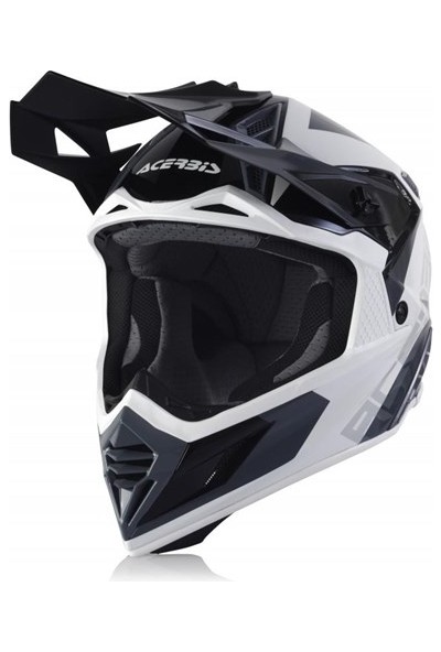 Airoh Acerbis X-Track Kask Siyah Beyaz Airoh Acerbis X-Track Kask Siyah Beyaz