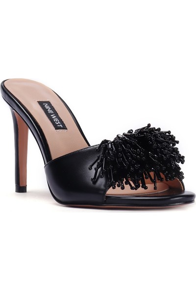 Pusta 2fx Siyah Kadın Topuklu Terlik