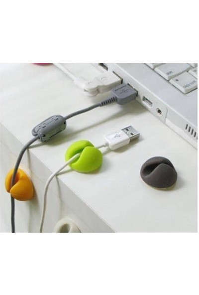 Daniska Home 6 Adet Yapışkanlı Masa Kablo Düzen Sabitleyici Daniska Home 6 Adet Yapışkanlı Masa Kablo Düzen Sabitleyici