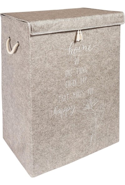 Home Naturel Çamaşır Sepeti Keçe Kirli Sepeti Home Naturel 41X30X55 Home Naturel Çamaşır Sepeti Keçe Kirli Sepeti Home Naturel 41X30X55