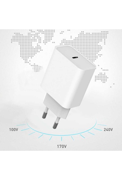 Apple iPad Air 9.7 20W Hızlı Şarj Qc 3.0 Şarj Başlığı