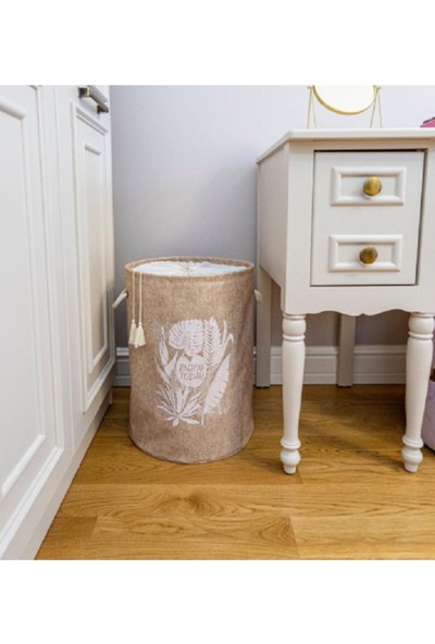 Home Naturel Çamaşır Sepeti, Keçe Kirli Sepeti 50*35 cm Home Naturel Çamaşır Sepeti, Keçe Kirli Sepeti 50*35 cm
