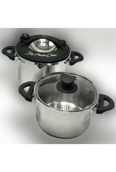 Taç Baby Indüksiyon Tabanlı 2'li Düdüklü Tencere Seti Taç Baby Indüksiyon Tabanlı 2'li Düdüklü Tencere Seti