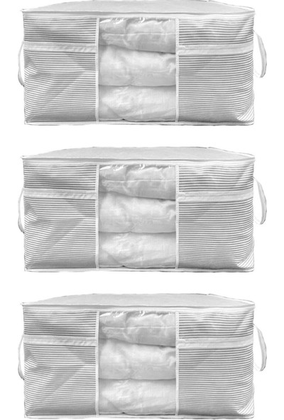 Alas Pencereli Yastık Yorgan Hurcu 3xadet (75 x 40 x 40 Cm)