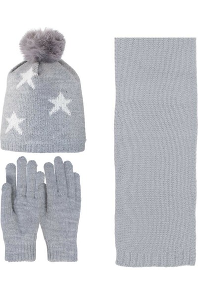 Miniko Kids Kitti 2960-05 9-15 Yaş Atkı Bere Eldiven Set