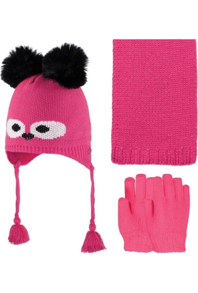 Miniko Kids Kitti 2920-01 1-4 Yaş Atkı Bere Eldiven Set