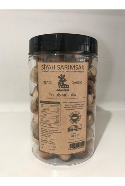 Edovital Tek Diş Siyah Sarımsak 500 gr