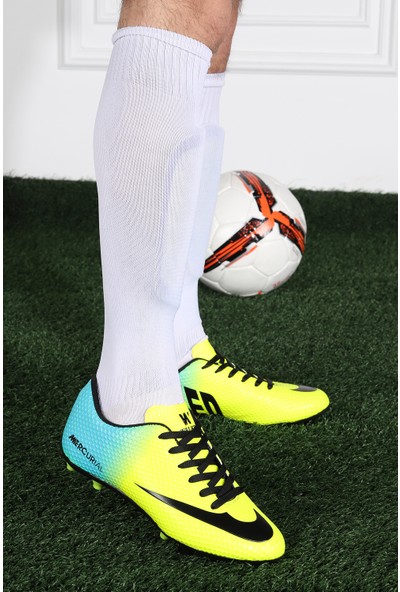 Walked 401 Km Krampon Çim Erkek Futbol Spor Ayakkabı