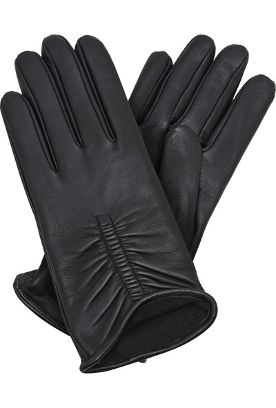 Desa Siyah Kadın Deri Eldiven