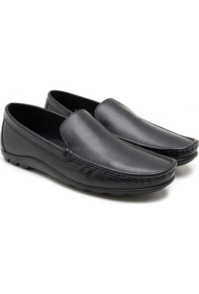 Desa Costner Siyah Erkek Deri Loafer