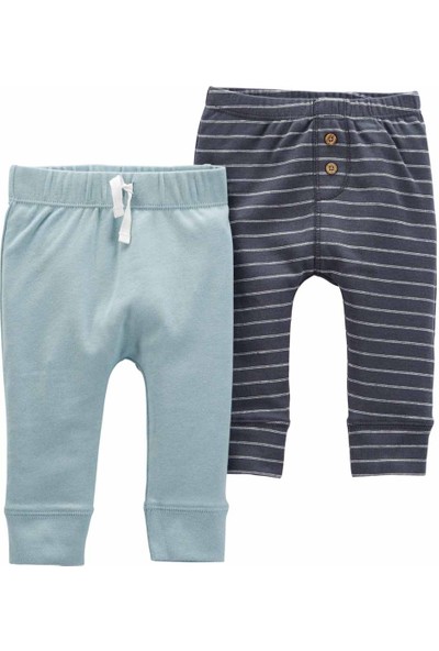 Carter's Erkek Bebek Pantolon Set 2'li Paket Mavi Carter's Erkek Bebek Pantolon Set 2'li Paket Mavi