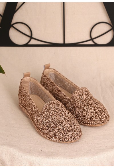 MD35848 Vizon Örgülü Kadın Babet