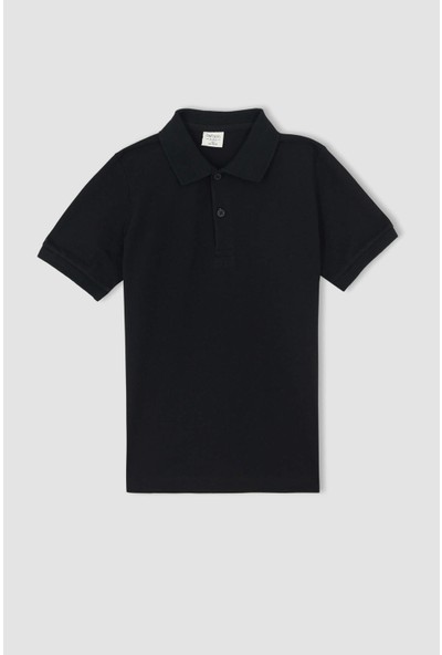 DeFacto Erkek Çocuk Regular Fit Polo Yaka Kısa Kollu Polo Tişört X5531A622SM