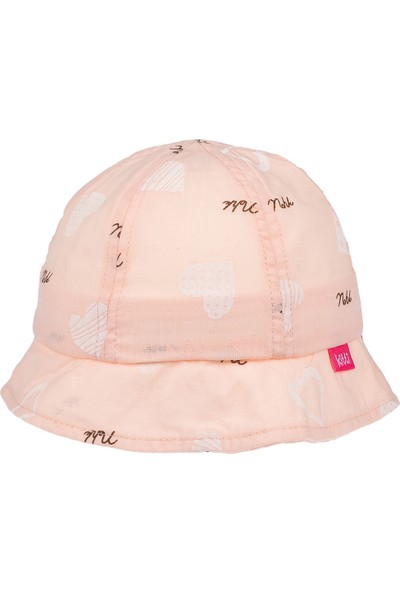 Bebek Şapka Maksi Kalpli 1-4 Yaş