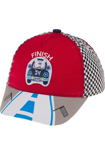 Erkek Çocuk Şapka 1-4 Yaş Finish Bear Car