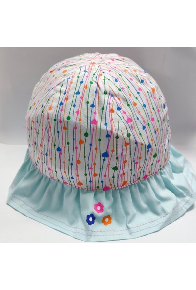 Kız Bebek Şapka Maksi 0-18 Ay Kalp Çiçek