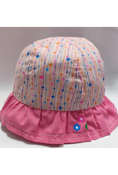 Poky Kız Bebek Şapka Maksi 0-18 Ay Kalp Çiçek